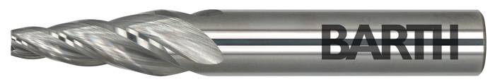 Conical solid carbide end mill | Barth Schleiftechnik GmbH