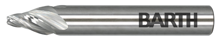 Conical solid carbide end mill | Barth Schleiftechnik GmbH